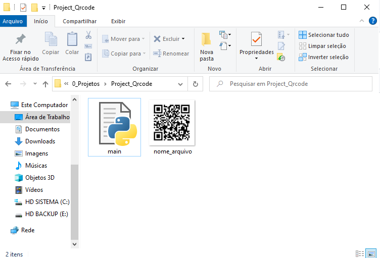 GitHub - antonioscript/project_qrcode: Programa que cria um QR Code a partir da entrada de um ...