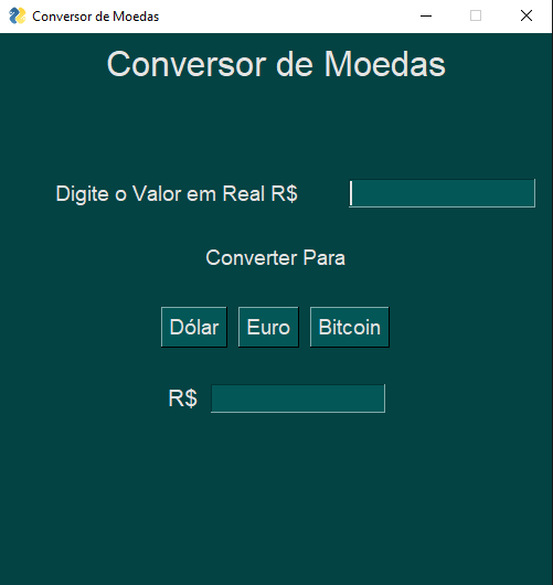 GitHub - antonioscript/conversor_de_moedas: Através do Consumo de uma API, o software faz a ...