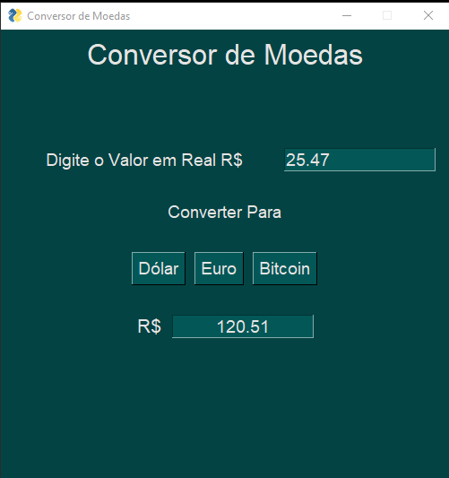 GitHub - antonioscript/conversor_de_moedas: Através do Consumo de uma API, o software faz a ...