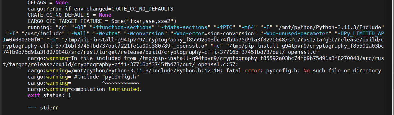 Is cryptography supported in Python 3.11.3 in Redhat 7.9? · Issue #9104 · pyca/cryptography · GitHub