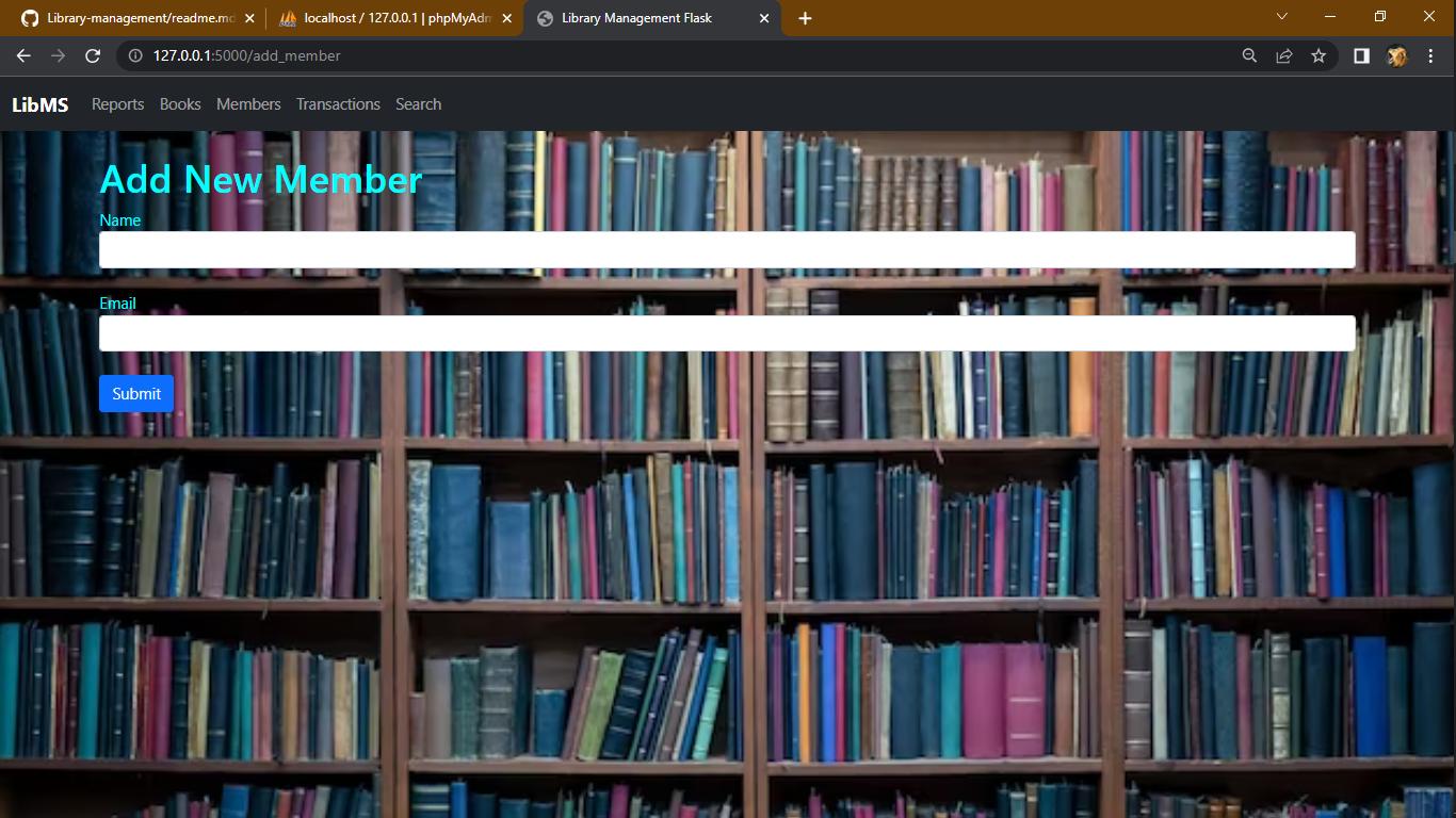 GitHub - siva3010/Library-management-system-project: A Library Management System Web Application ...