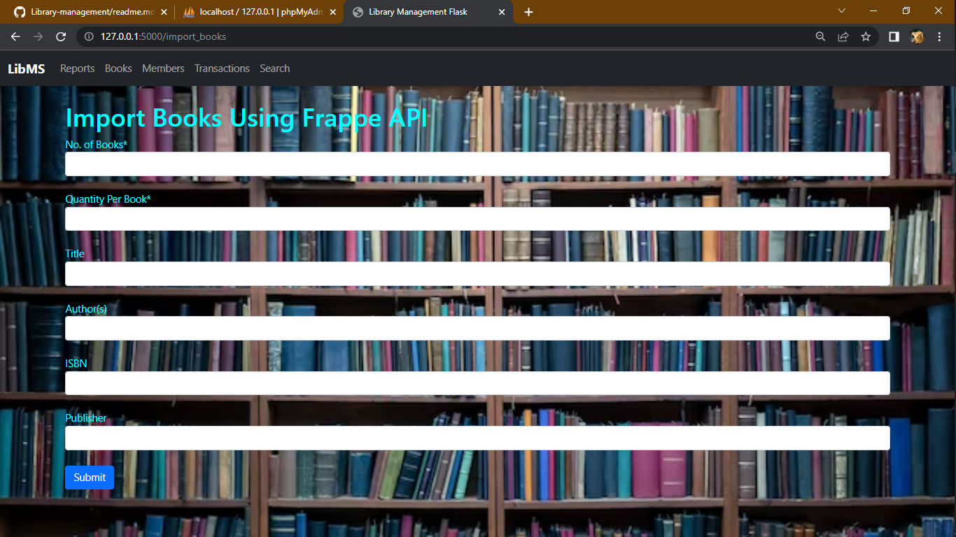GitHub - siva3010/Library-management-system-project: A Library ...