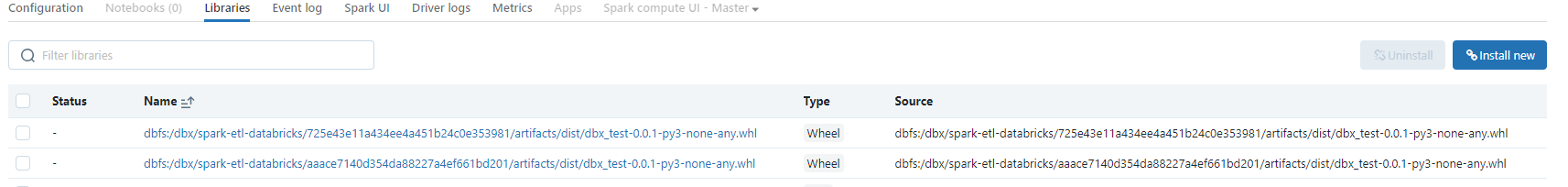 Wheel file based job deployment not removing previous wheel version from cluster · Issue #834 ...