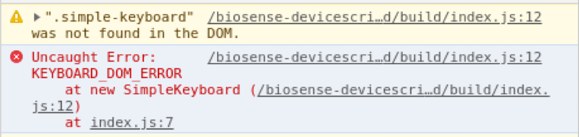 error with new Keyboard Constructor · Issue #606 · hodgef/simple-keyboard · GitHub