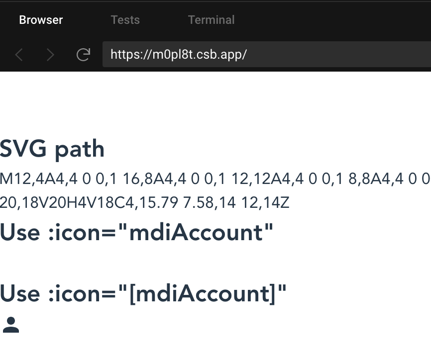Bug Report 332 Icon Does Not Work With Mdijs · Issue 17529 · Vuetifyjsvuetify