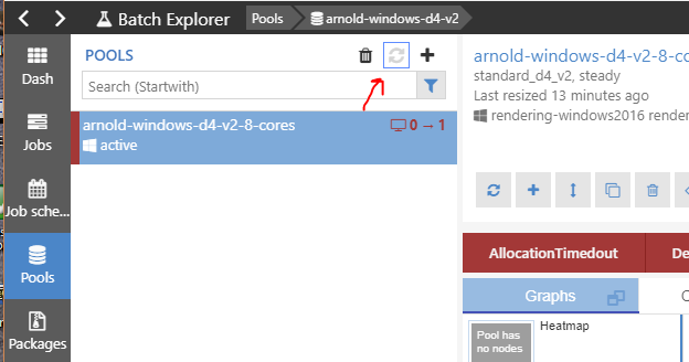Allocation timeout error banner dissappears · Issue #1559 · Azure/BatchExplorer · GitHub