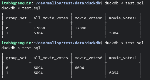 Incorrect Aggregate Calculation · Issue #3756 · duckdb/duckdb · GitHub