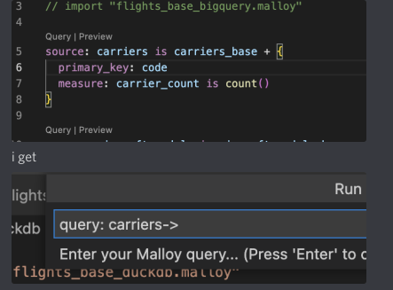 VSCode: Query source is really confusing, let's remove it. · Issue #679 · malloydata/malloy · GitHub