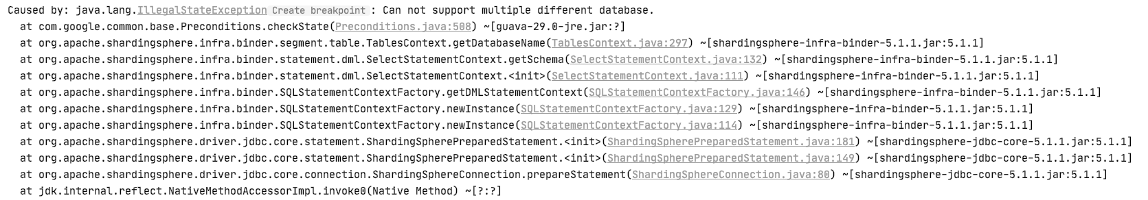 Can not support multiple different database. · Issue #19242 · apache/shardingsphere · GitHub
