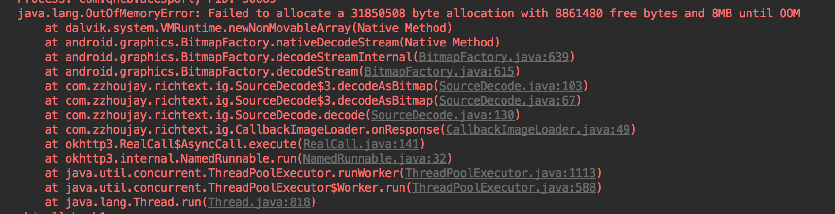 图片太大时会出现OOM · Issue #172 · zzhoujay/RichText · GitHub