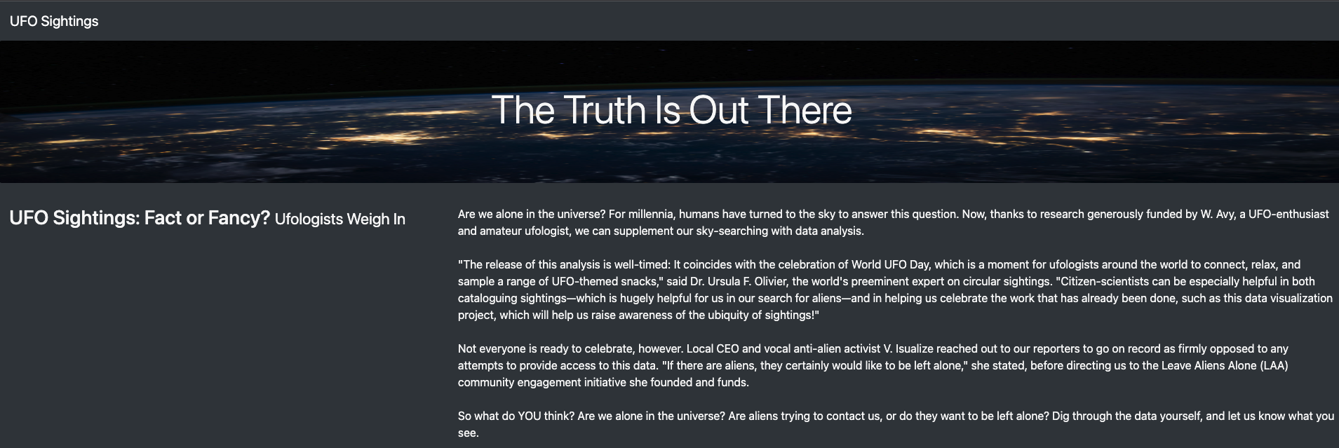 GitHub - jbailey2705/UFOs