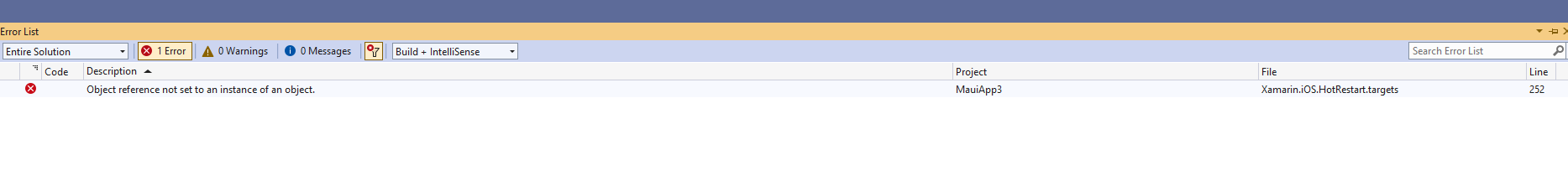 .net 8 preview 4 HotRestart prevents launching iOS app · Issue #15564 · dotnet/maui · GitHub