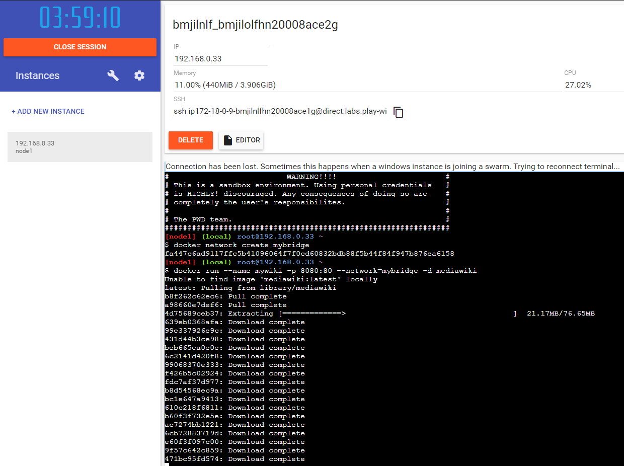 Timeout · Issue 360 · Play With Dockerplay With Docker · Github 5682