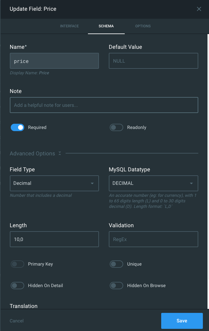 Bug: Validation fails for numerical input with decimals · Issue #1780 · directus/v8-archive · GitHub