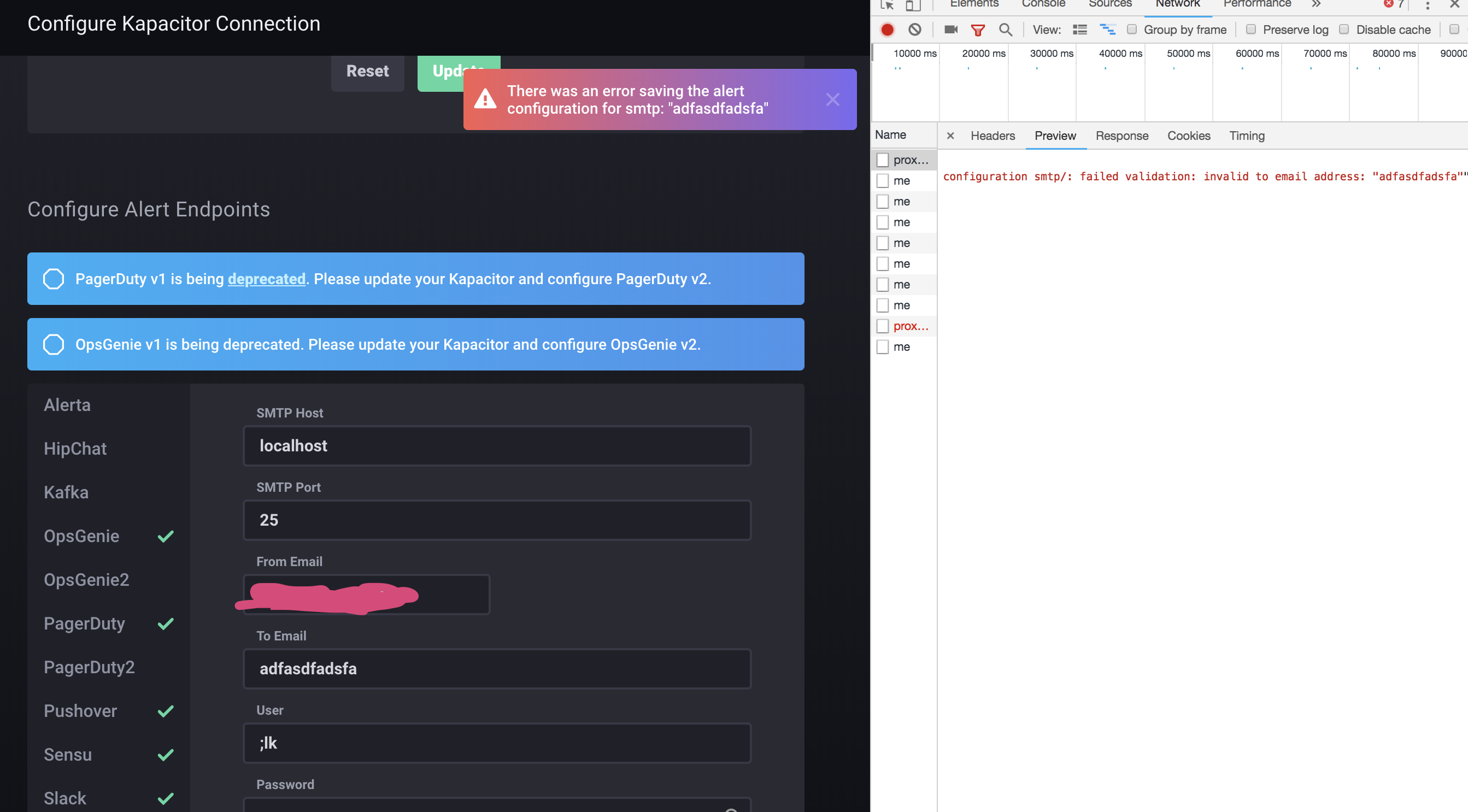kapacitor configuration set up does not display full error text · Issue #3974 · influxdata ...