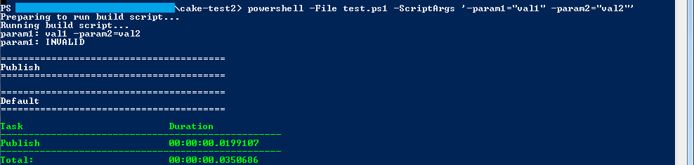 Exception when using ScripArgs with >1 param in powershell · Issue ...