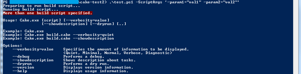 Exception when using ScripArgs with >1 param in powershell · Issue ...