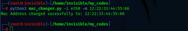 GitHub - sahil-kushwah/Mac_changer: a quick mac changer
