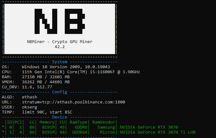 Mem clock dropped when monitor is turned off · Issue #913 · NebuTech/NBMiner · GitHub