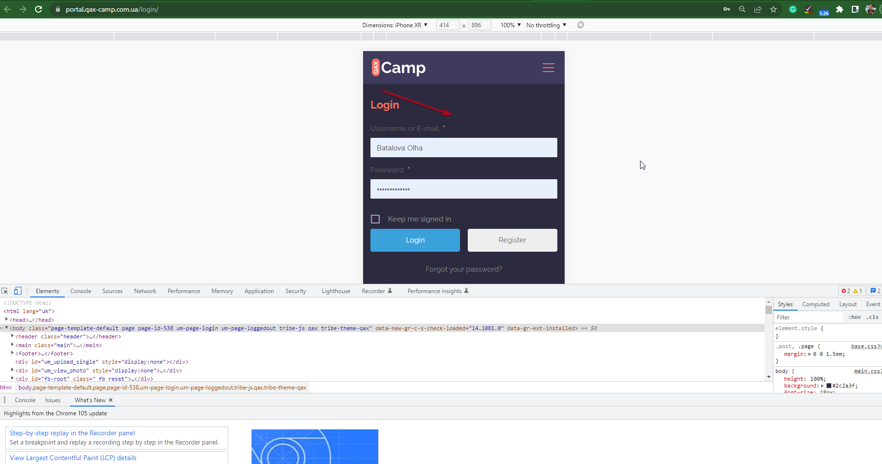No icon in the login block after clicking "Login" · Issue #202 · scholokov/qax-portal-2 · GitHub