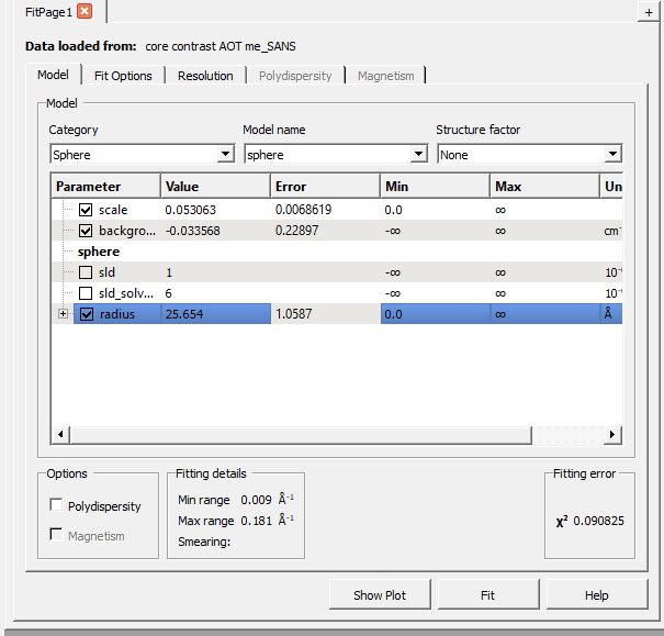Batch fitting in 5.x returns different parameters to single fits in 5.x · Issue #1794 · SasView ...