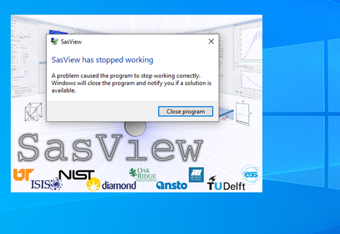 5.0.3 RC1 problems with installation/running on Windows · Issue #1622 · SasView/sasview · GitHub