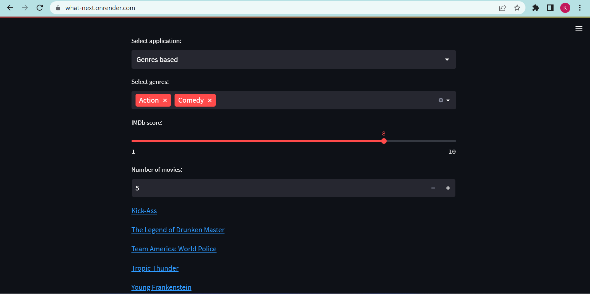 GitHub - Karan-git01/What-Next-: What-Next?- A Movie Recommendation System that recommends ...