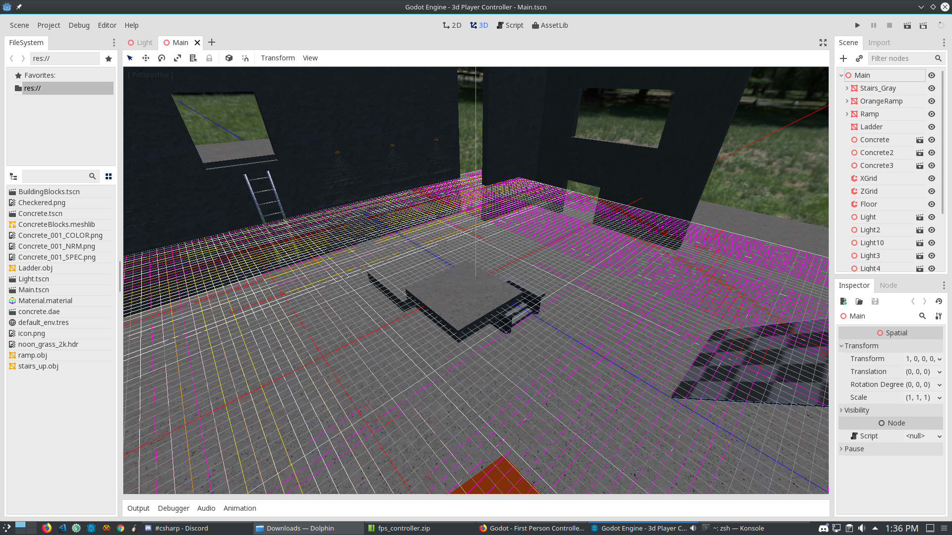 Blue/ Pink colored 3D editor grid render bug. · Issue #17029 ...