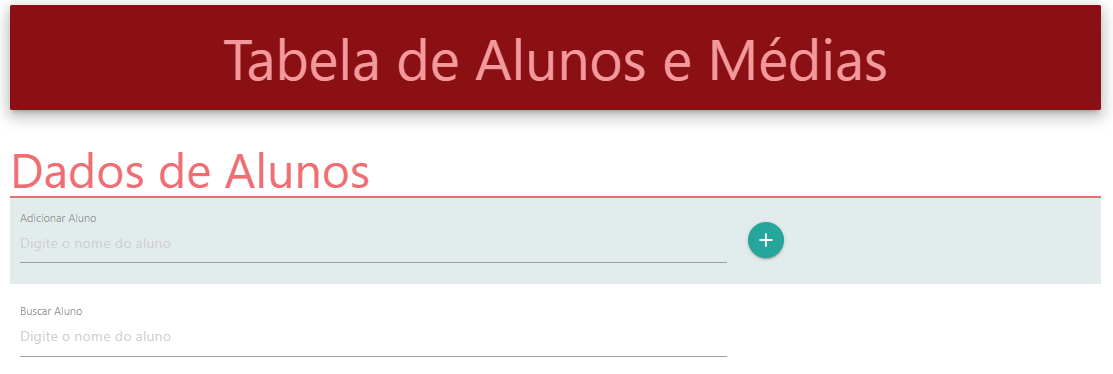 GitHub - KaiooLopes/TabelaAlunosMedia: Uma tabela de alunos com um ...