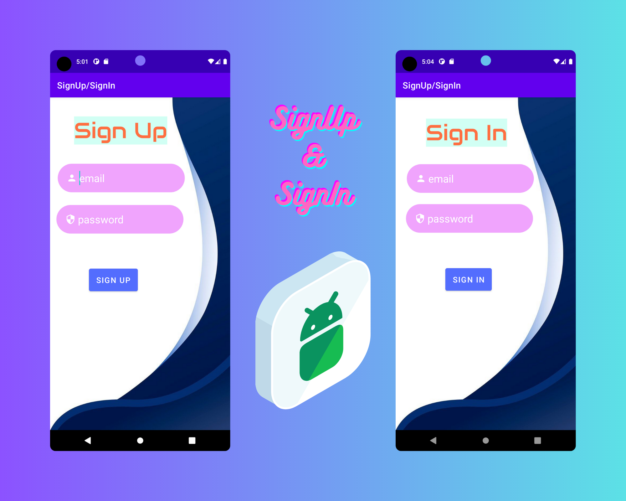 GitHub - harsharajb/SignUp_SignIn_Android_App: The Android App: Sign Up and Login is an open ...