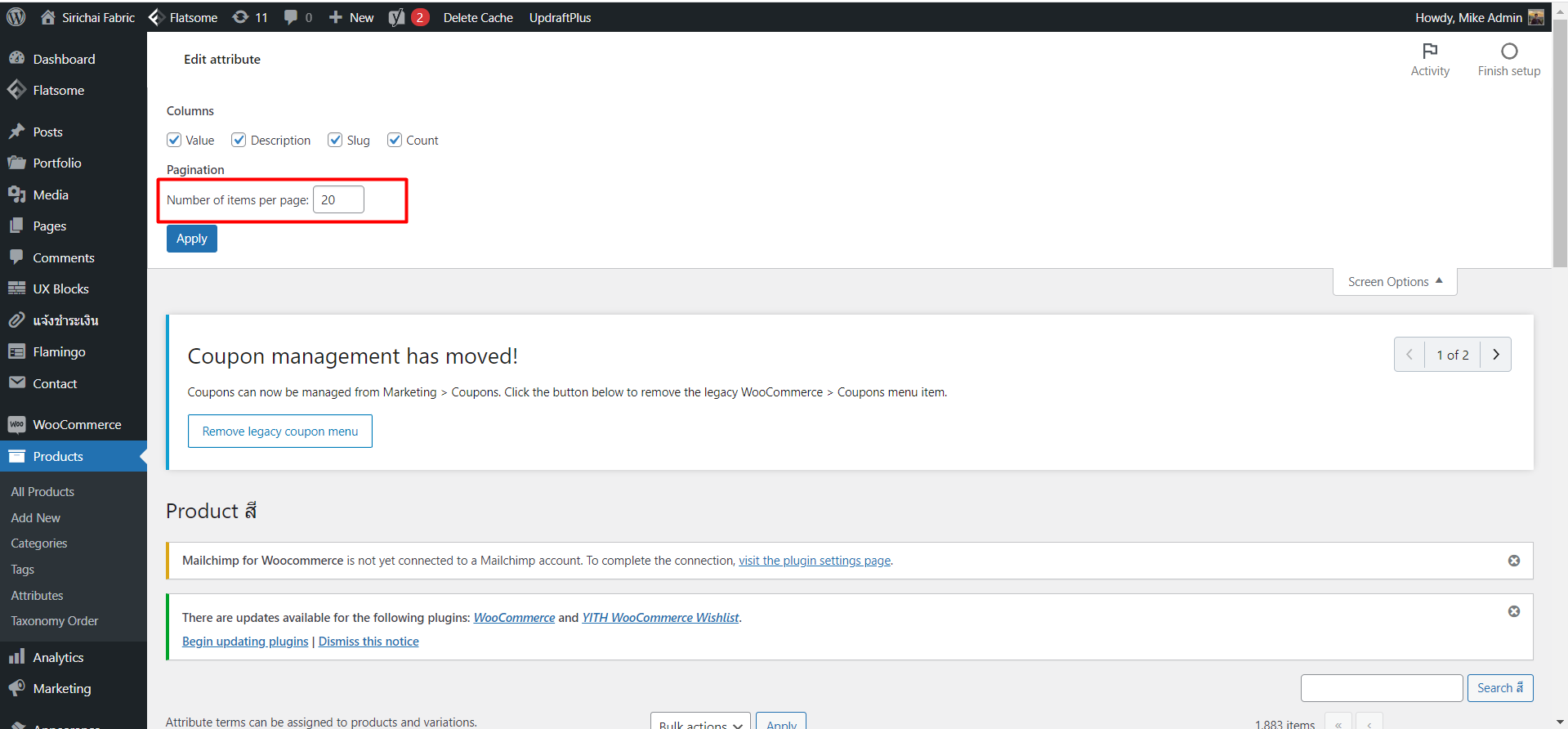 can't change the "Number of items per page" in the screen option · Issue #33940 · woocommerce ...