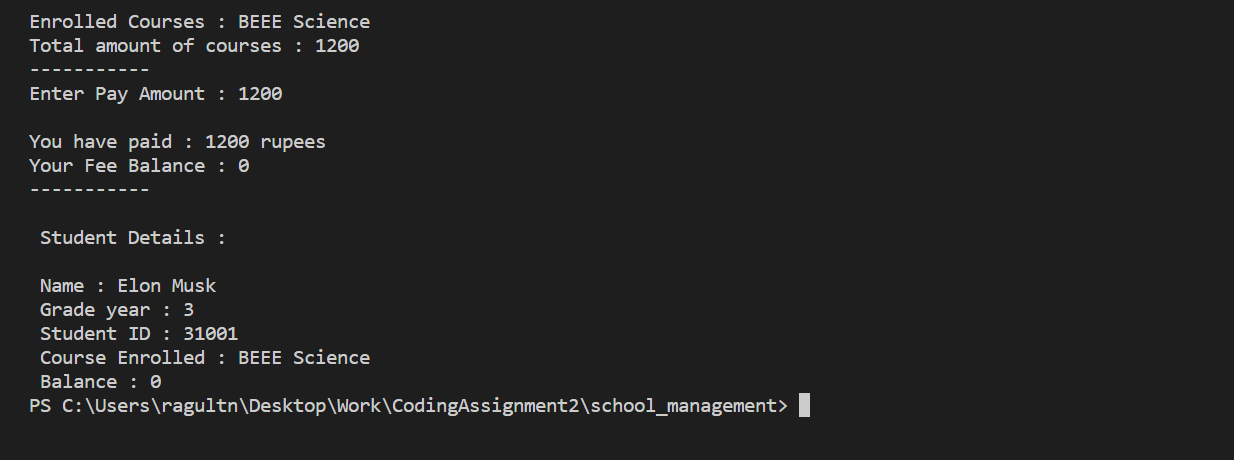 GitHub - RagulTN/school_management: School Management app using Java Oops