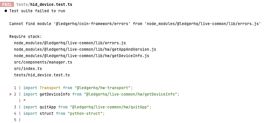 [Bug]: coin-framework is not built before being published to NPMJS · Issue #3330 · LedgerHQ ...