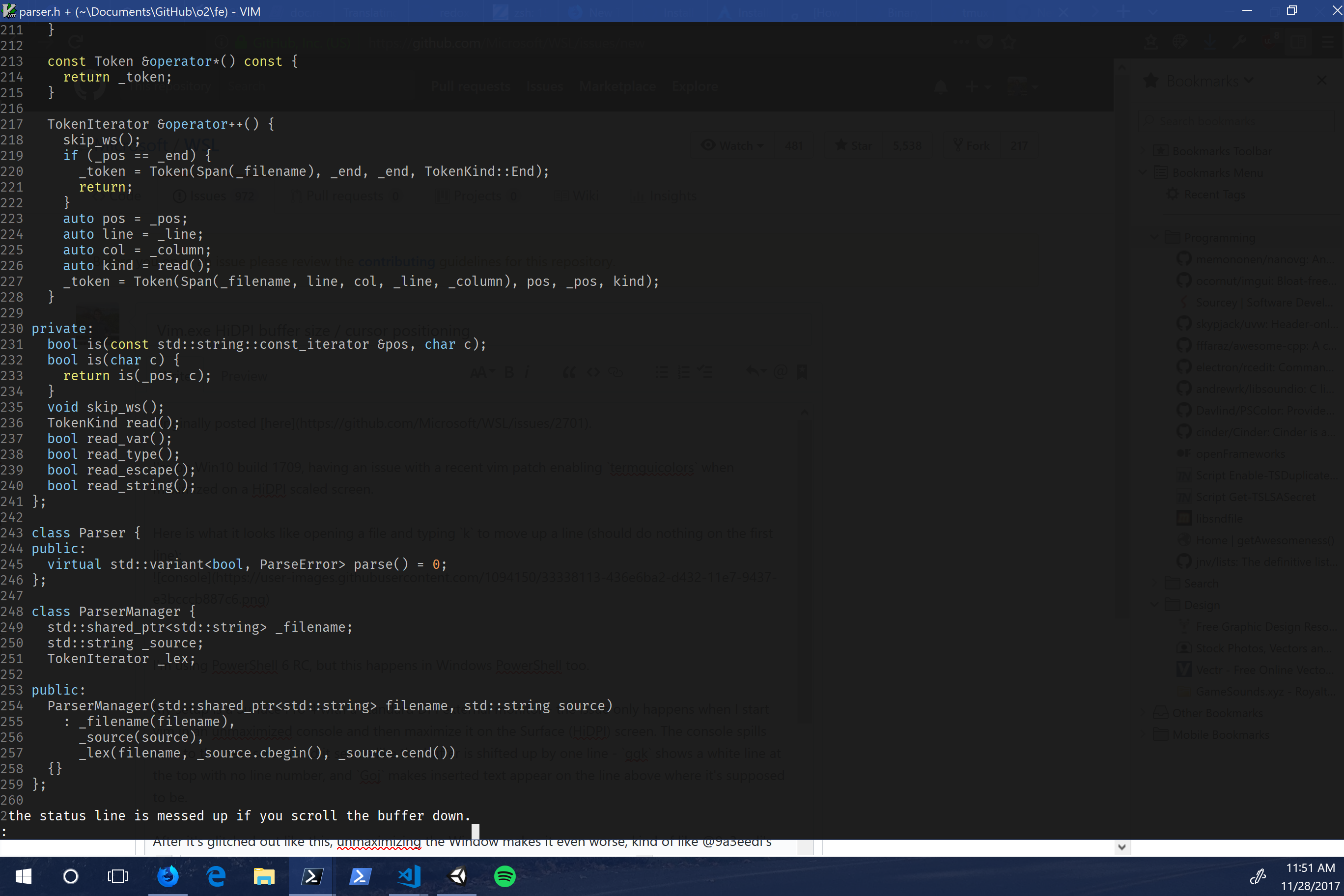 Vim.exe HiDPI buffer size / cursor positioning · Issue #71 · microsoft/terminal · GitHub