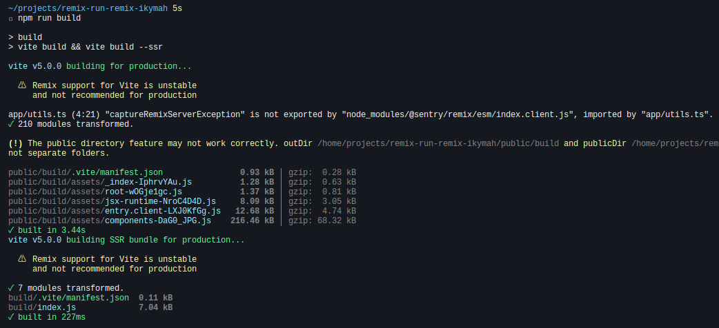 `captureremixserverexception Is Not Exported By Nodemodulessentryremixesmindexclient