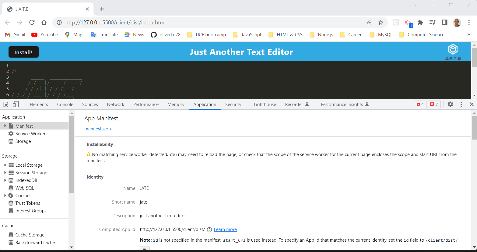 GitHub - oliverLo78/pwa-text-editor: a text editor app that follows progressive web applications ...