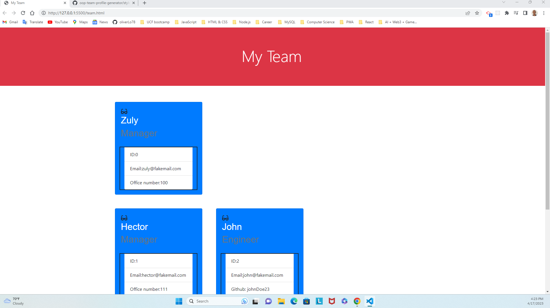 GitHub - oliverLo78/oop-team-profile-generator: A Node.js CLI that takes information about a ...