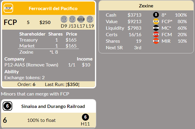[1822MX] Ferry connection not working when major acquiring minors ...