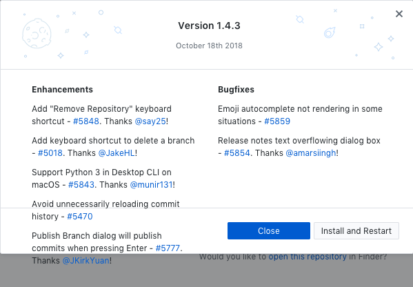 "What's New" modal UI broken · Issue #5958 · desktop/desktop · GitHub
