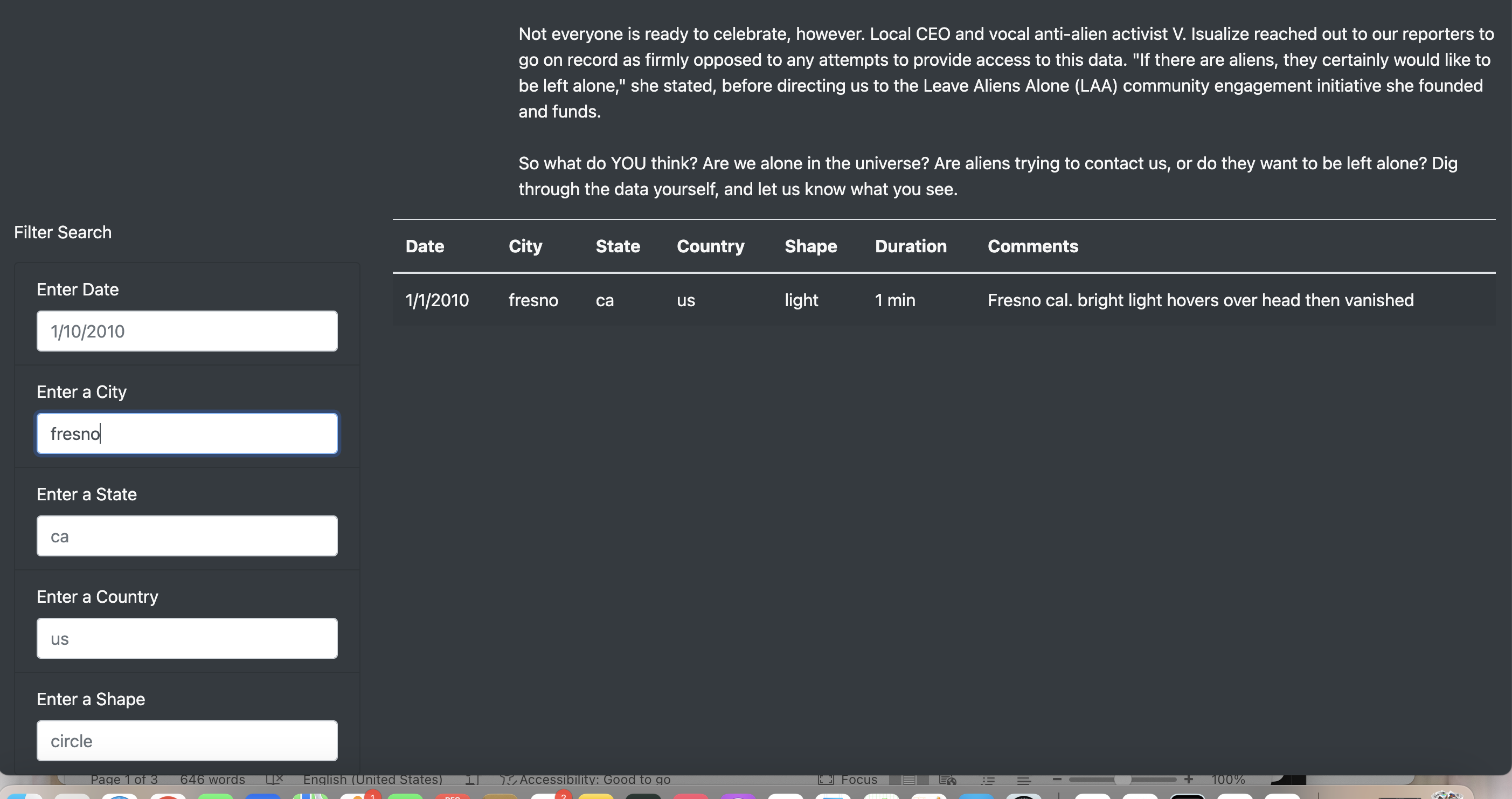 GitHub - Adeyronxx/UFOs: The Purpose of this project is to put our UFO sighting data into a ...