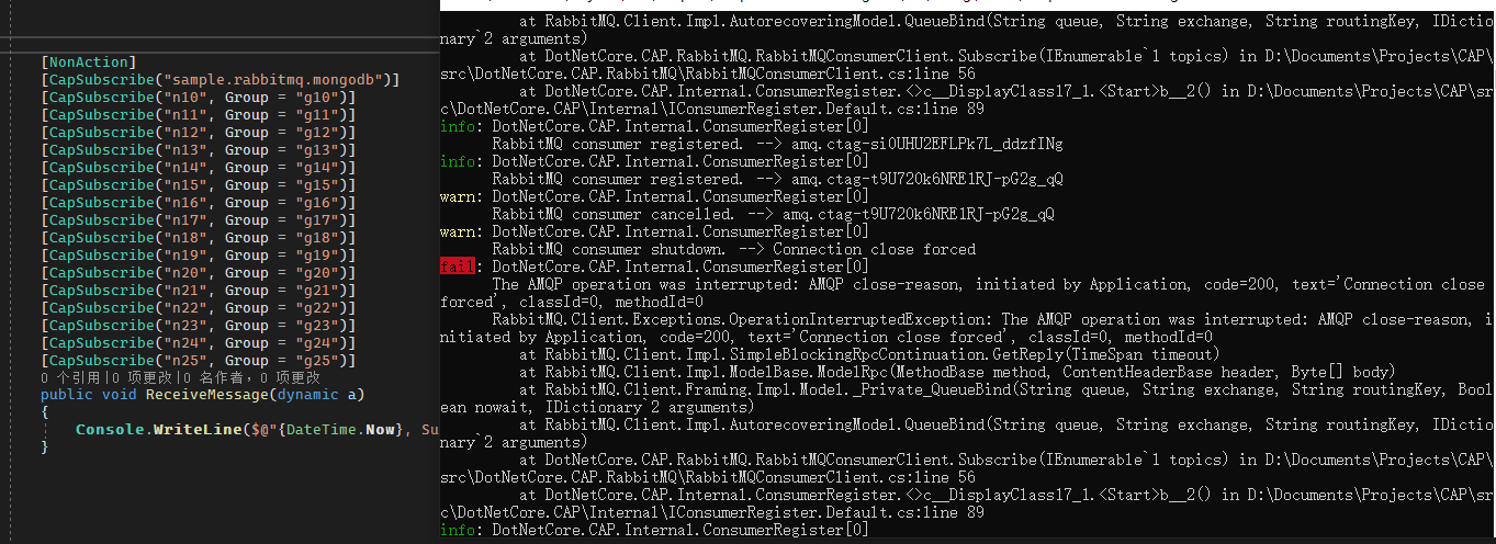 RabbitMQ Connection close forced · Issue #861 · dotnetcore/CAP · GitHub