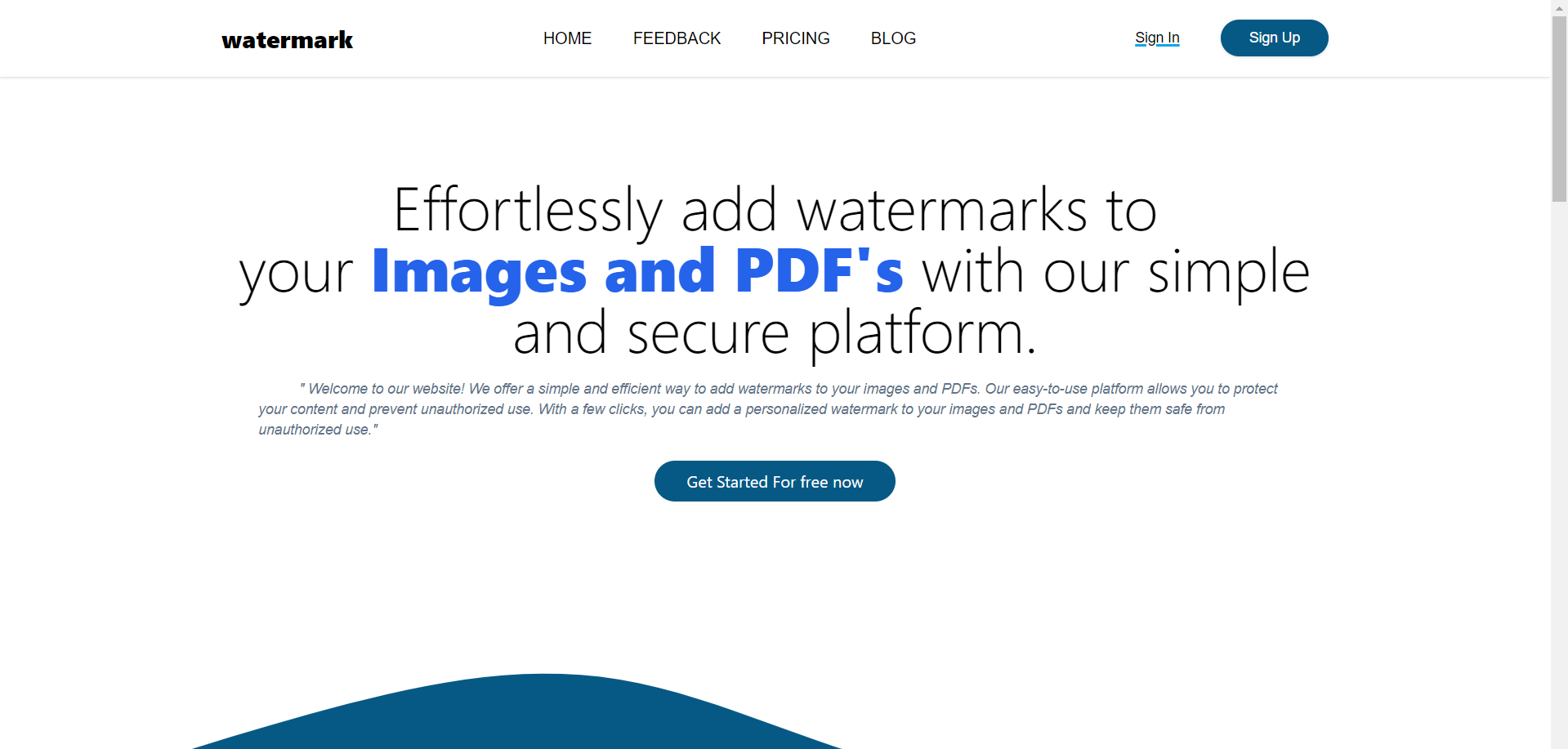 GitHub - SergeJohn/watermark-website