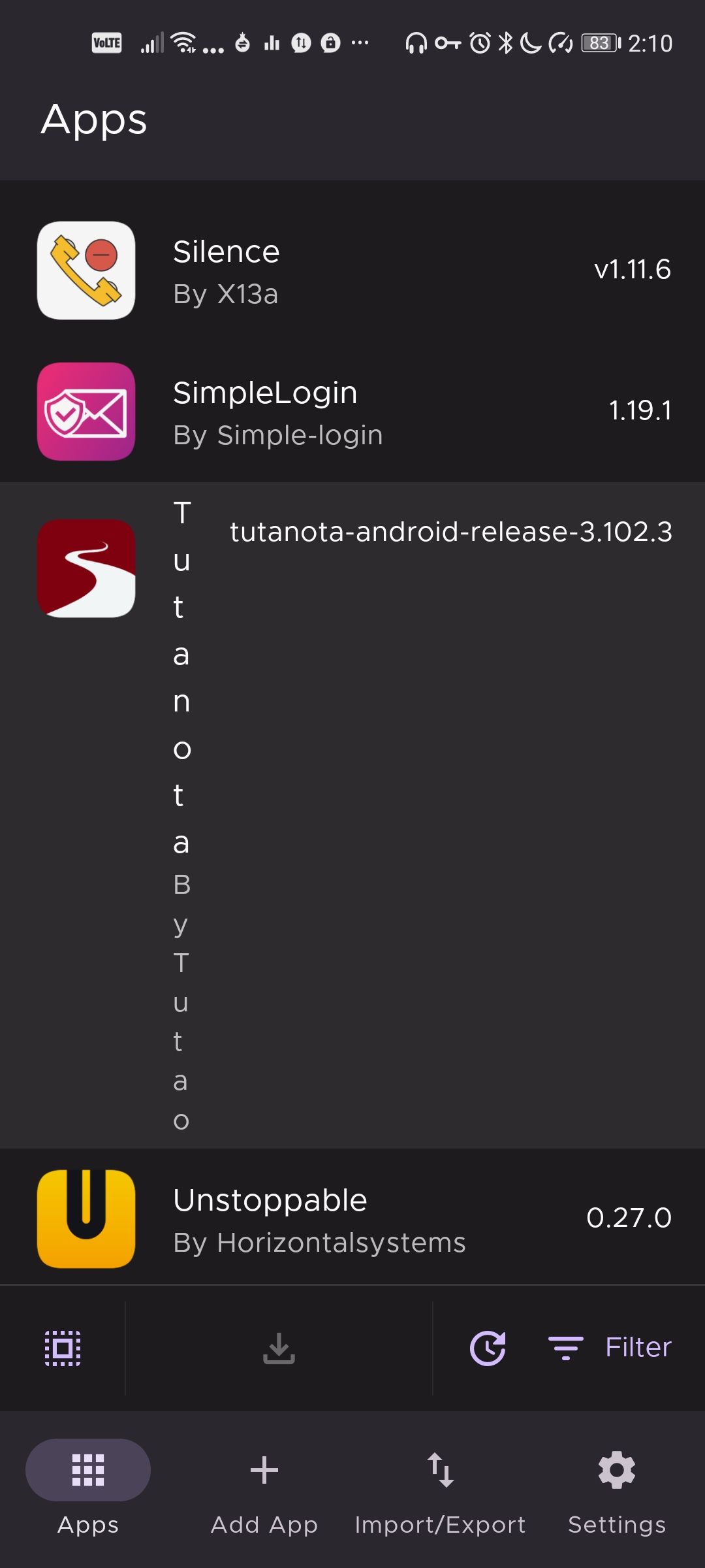Version text causes app name to be very narrow · Issue #77 · ImranR98/Obtainium · GitHub