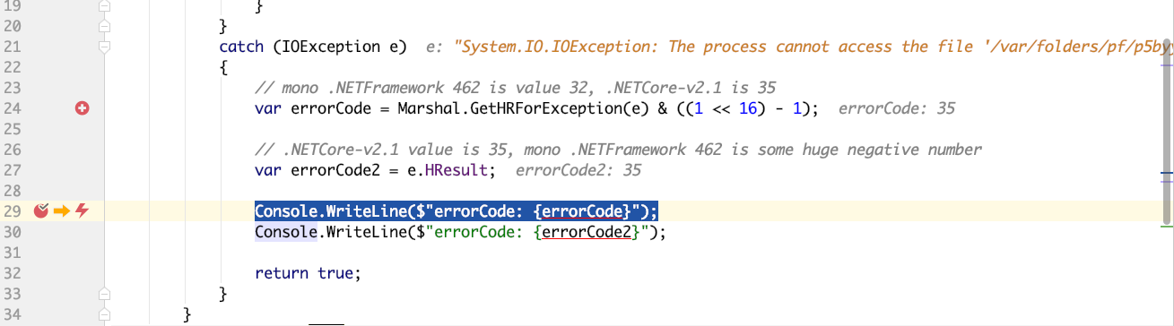 macOS: undocumented errorCode for IOException thrown on FileInfo(path ...