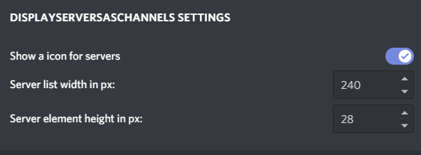 [BUG] - DisplayServersAsChannels : UI problem · Issue #823 · mwittrien/BetterDiscordAddons · GitHub