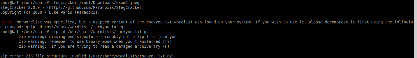 Change the error message command. · Issue #15 · Paradoxis/StegCracker ...