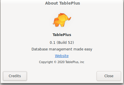Impossible to close About Modal Window · Issue #55 · TablePlus/TablePlus-Linux · GitHub