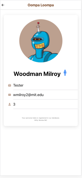 GitHub - GraceToa/WWole-Tracker-App: for "Willy Wonka (Oompa Loompa)"