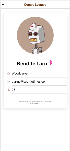 GitHub - GraceToa/WWole-Tracker-App: for "Willy Wonka (Oompa Loompa)"