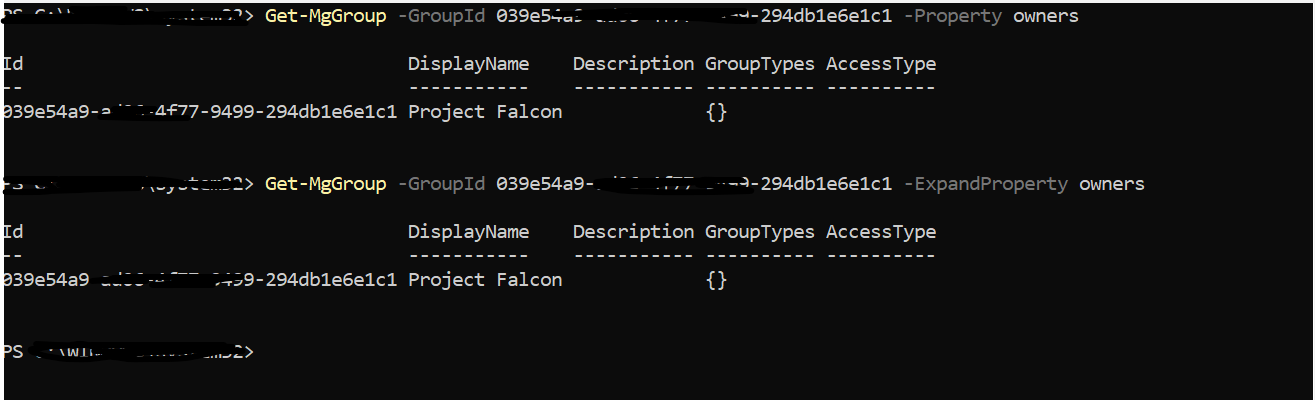 Get-MgGroup returns Owners property only with ExpandProperty · Issue #1846 · microsoftgraph ...
